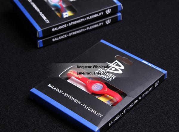 Logo Custom Hologram Energy Balance Bracelet, silicone power band