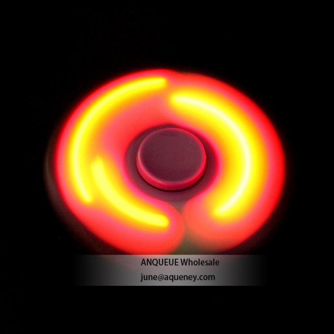 LED light flash new design ABS and Aliminum alloy Fidget led hand spinner