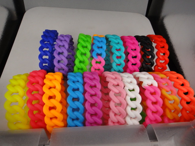 19mm width wholesale CUSTOM twist braided silicone bracelet ...